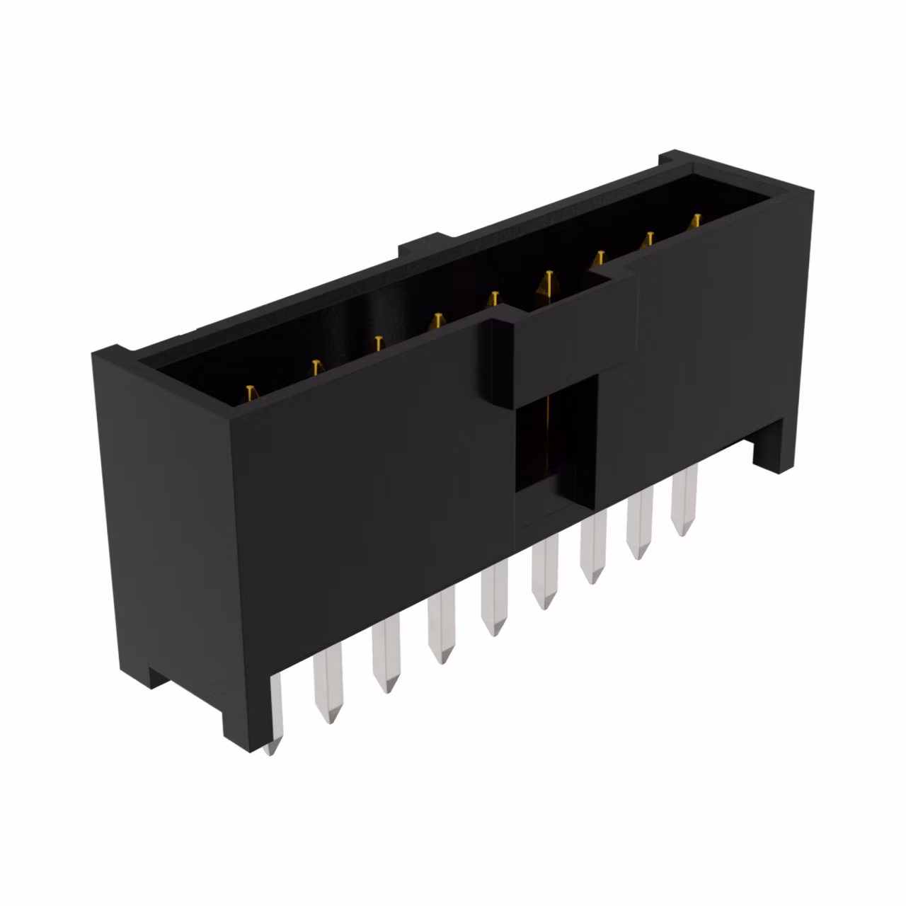 C-Grid III PCB Header, 2.54mm Pitch, Through Hole, Single Row, Vertical, Shrouded, 9 Circuits, 0.05µm Gold (Au) Flash Plating for sale