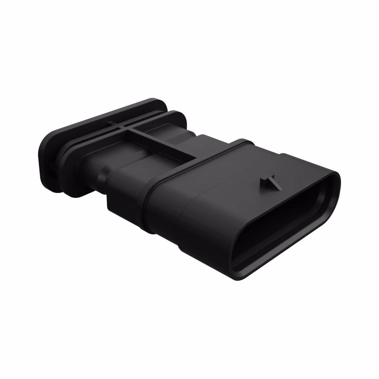 MXP120 Sealed Male Blade Connector with 7.00mm Clip-Slot, 6 Circuit, Black Housing (T3-V2-S3 with Backshell, T3-V2-S2 without Backshell), Backshell Interface Option 2, Key A for sale