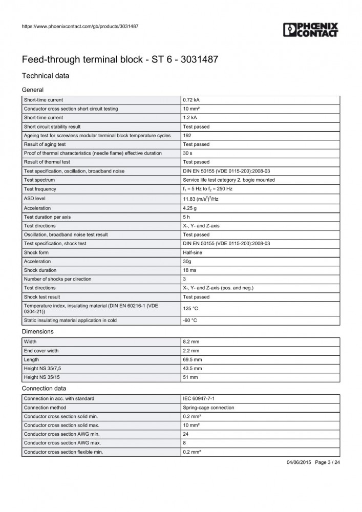 ST 6 3031487 technical document page 3