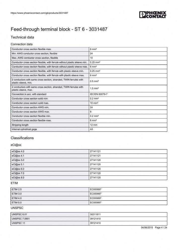 ST 6 3031487 technical document page 4