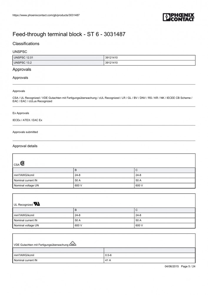 ST 6 3031487 technical document page 5