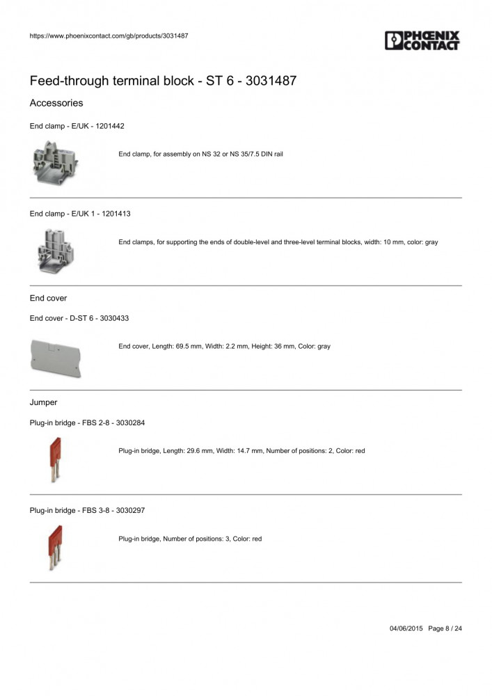 ST 6 3031487 technical document page 8