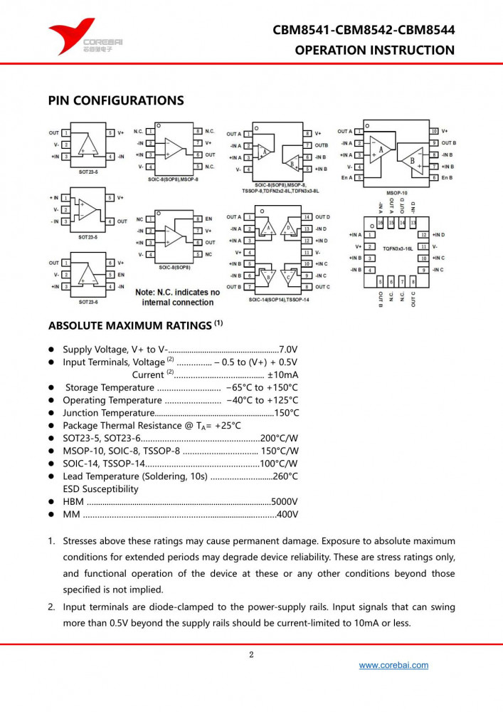 CBM8544AS14 datasheet page 2