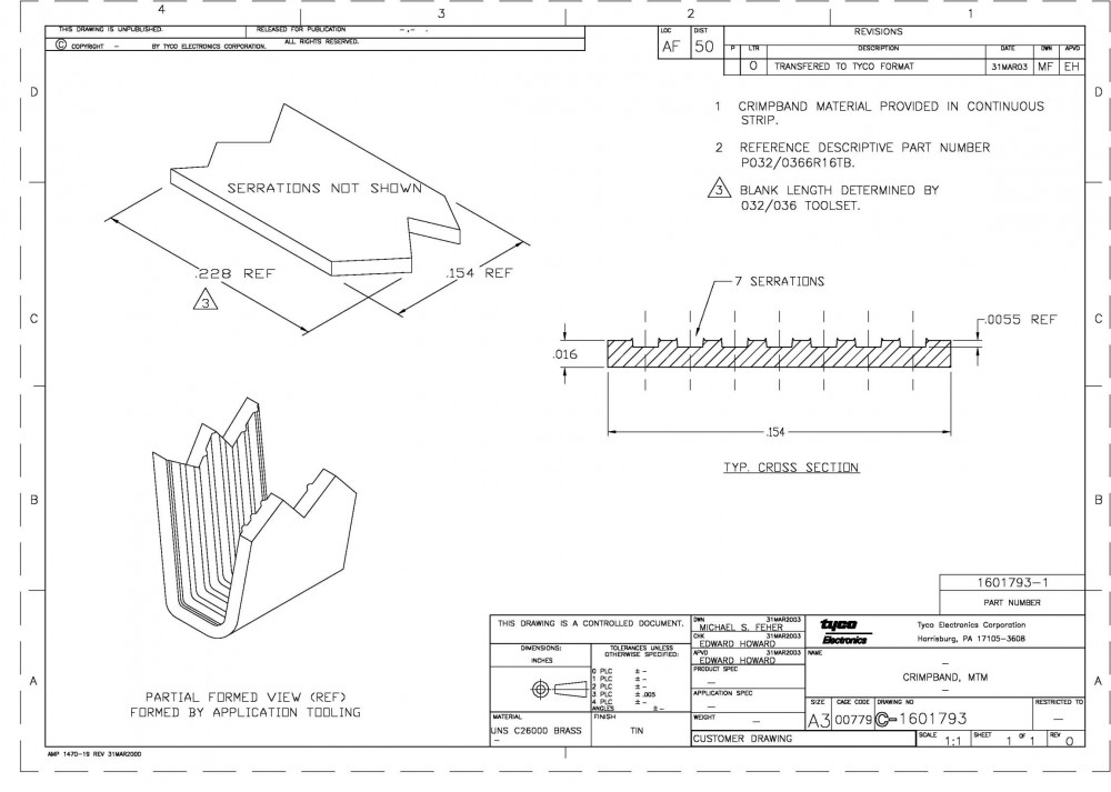 TE Connectivity 1601793-1 technical drawing preview
