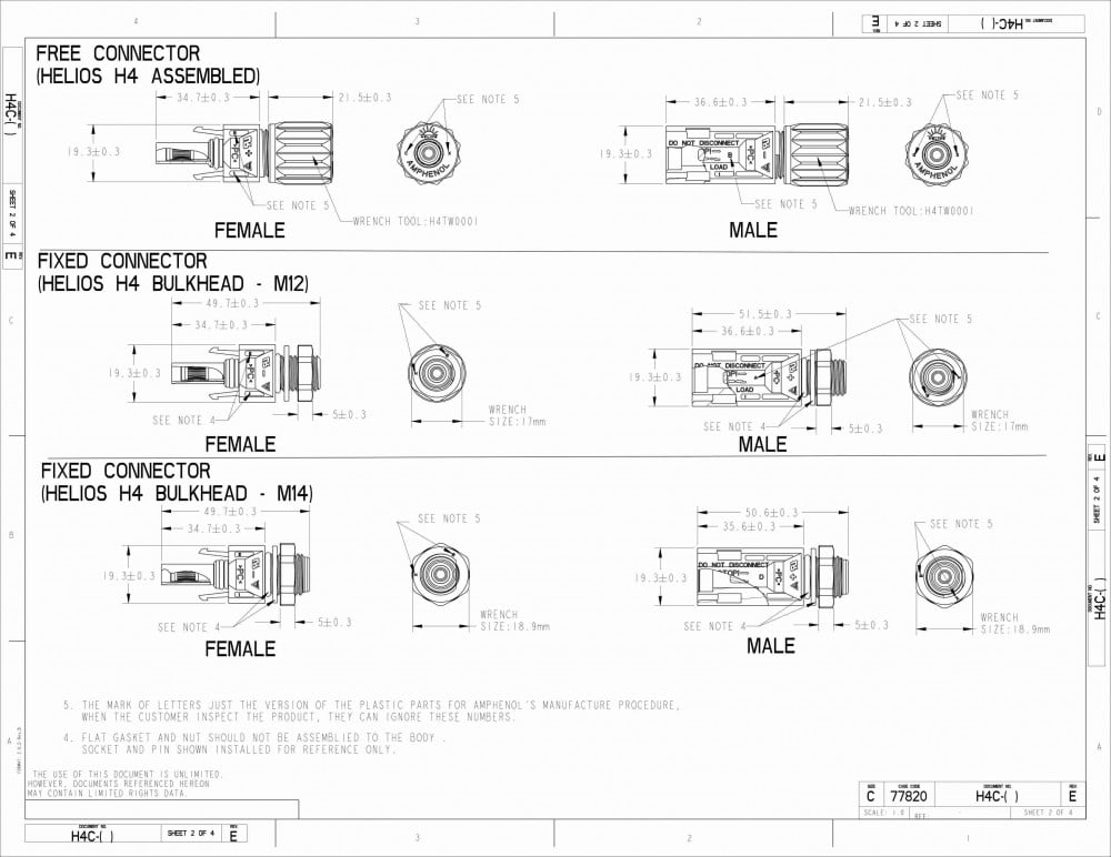 H4CMC2DI customer drawing sheet 2
