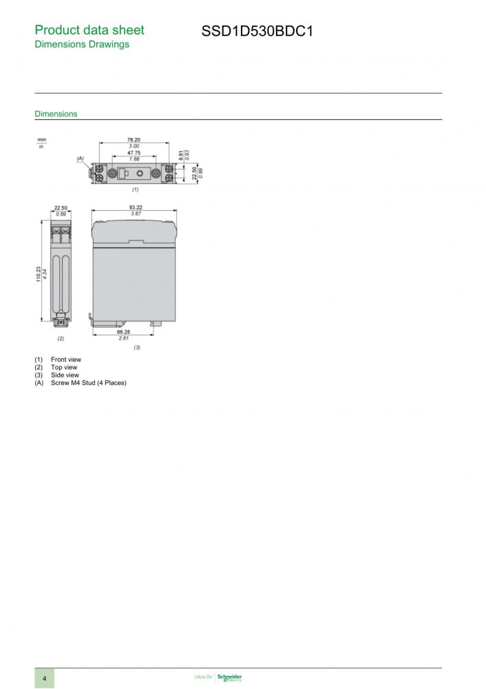 SSD1D530BDC1 technical document page 4