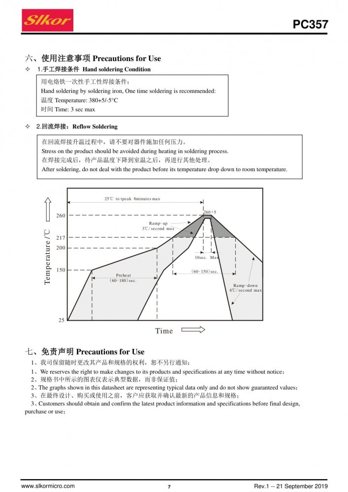 PC357C datasheet page 7
