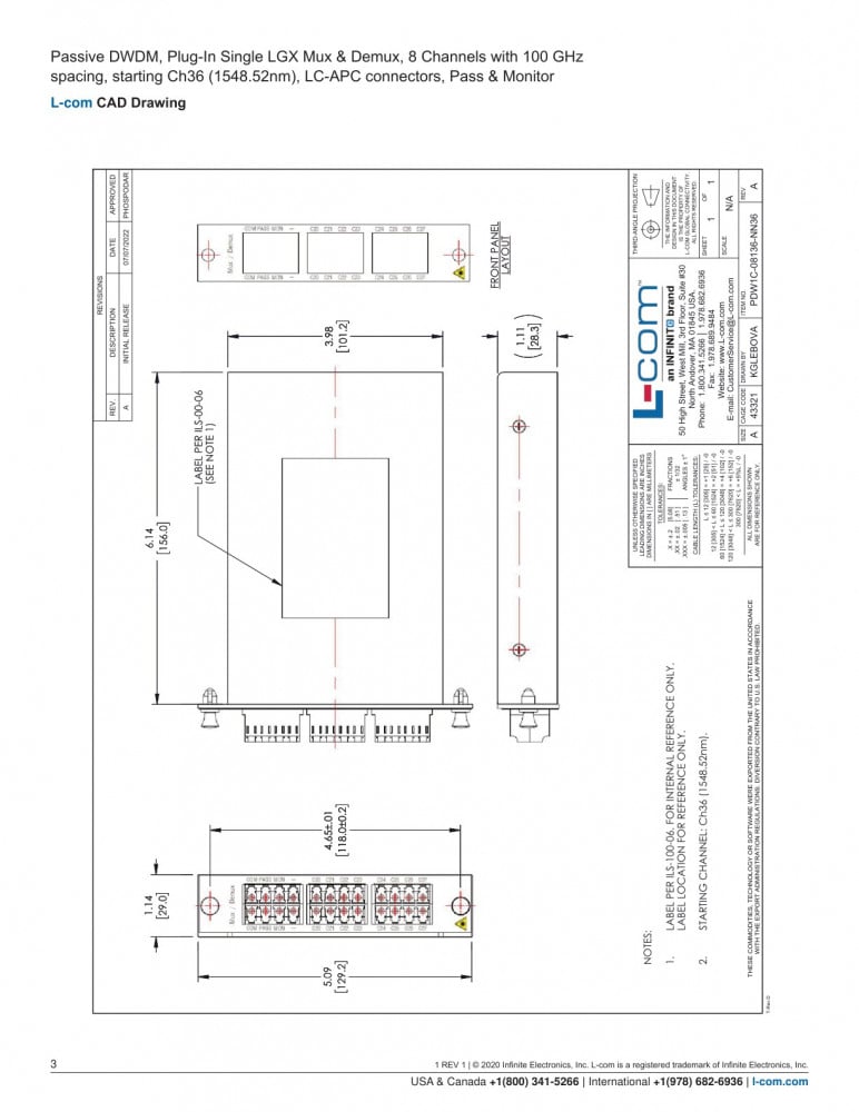 PDW1C-08136-NN36 product documentation page 3