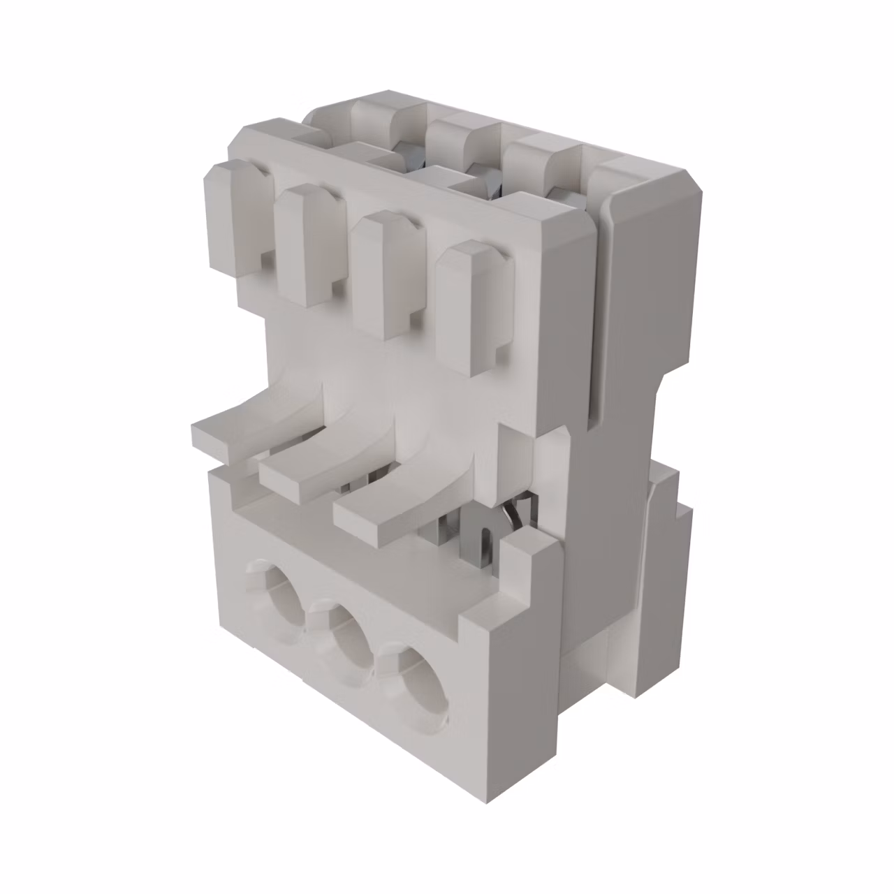 Appli-Mate RAST 2.5 IDT Connector, 2.50mm Pitch, Direct/Indirect, Female, Beaded Terminal, 3 Circuits, All Position Keys, Slotted Endwalls for sale