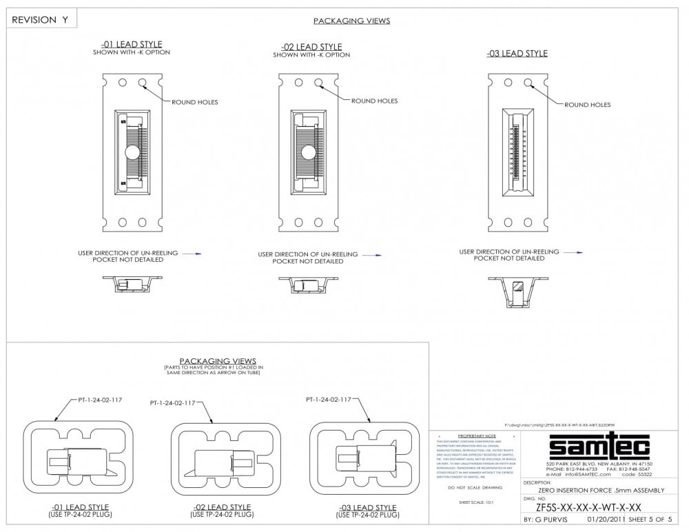 Samtec ZF5S drawing page 5