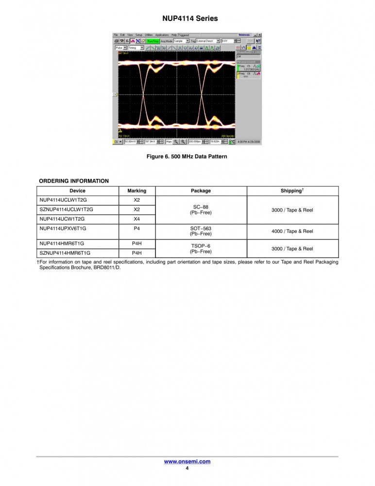 NUP4114 datasheet page 4
