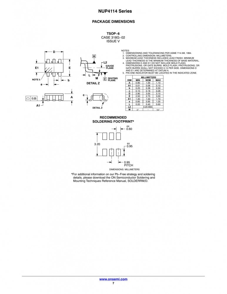 NUP4114 datasheet page 7