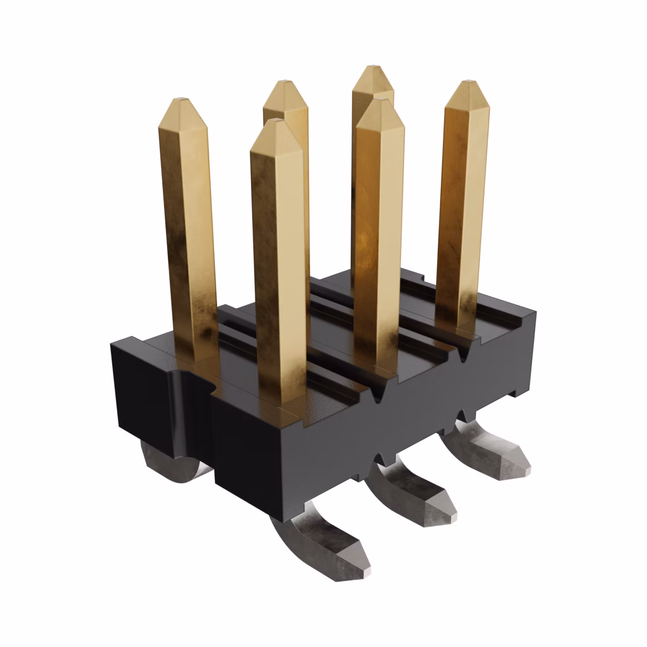 Milli-Grid Header, Vertical, Surface Mount, 6 Circuits, 0.76µm Gold (Au) Plating, Mating Pin Length 3.80mm, Tube, Lead-Free for sale