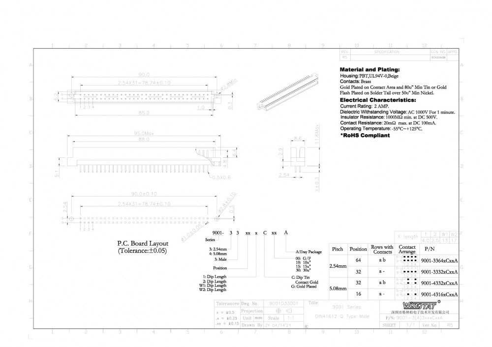 WingTAT 9001-33641C00A technical document