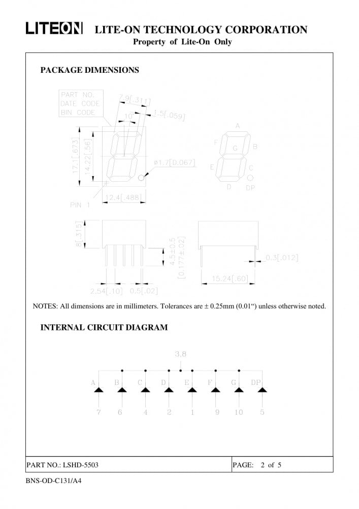 LSHD-5503 datasheet page 3