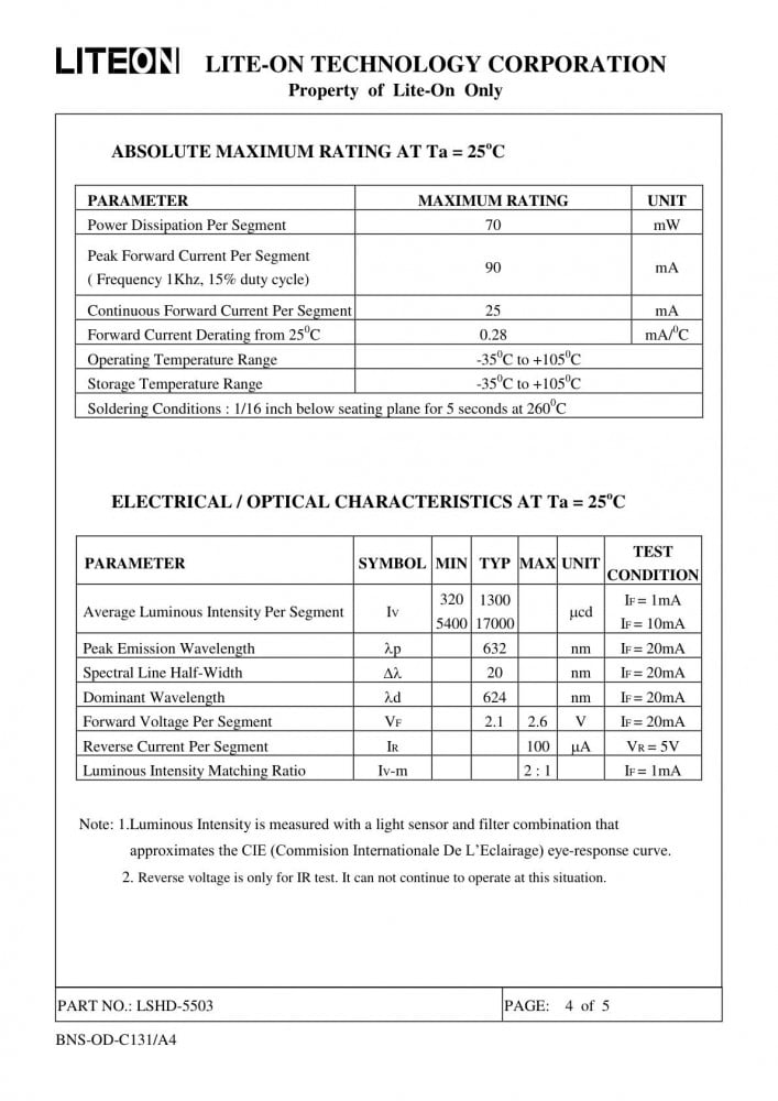 LSHD-5503 datasheet page 5