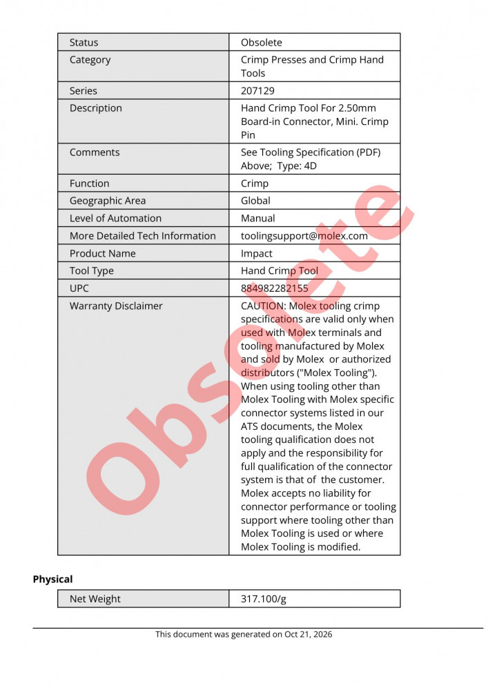 Molex 638236800 tooling document page 2