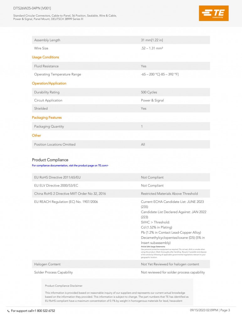 M39029/5-118 technical document page 3