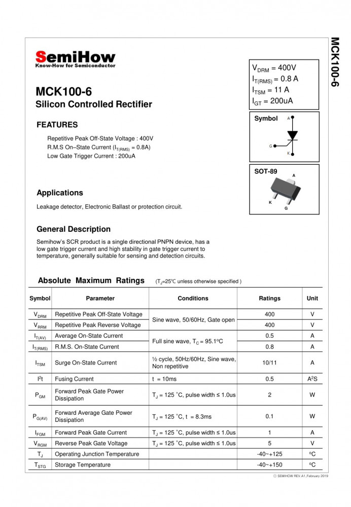 MCK100-6 datasheet page 1
