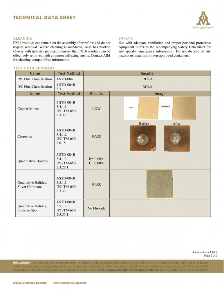 FX16 technical document page 2