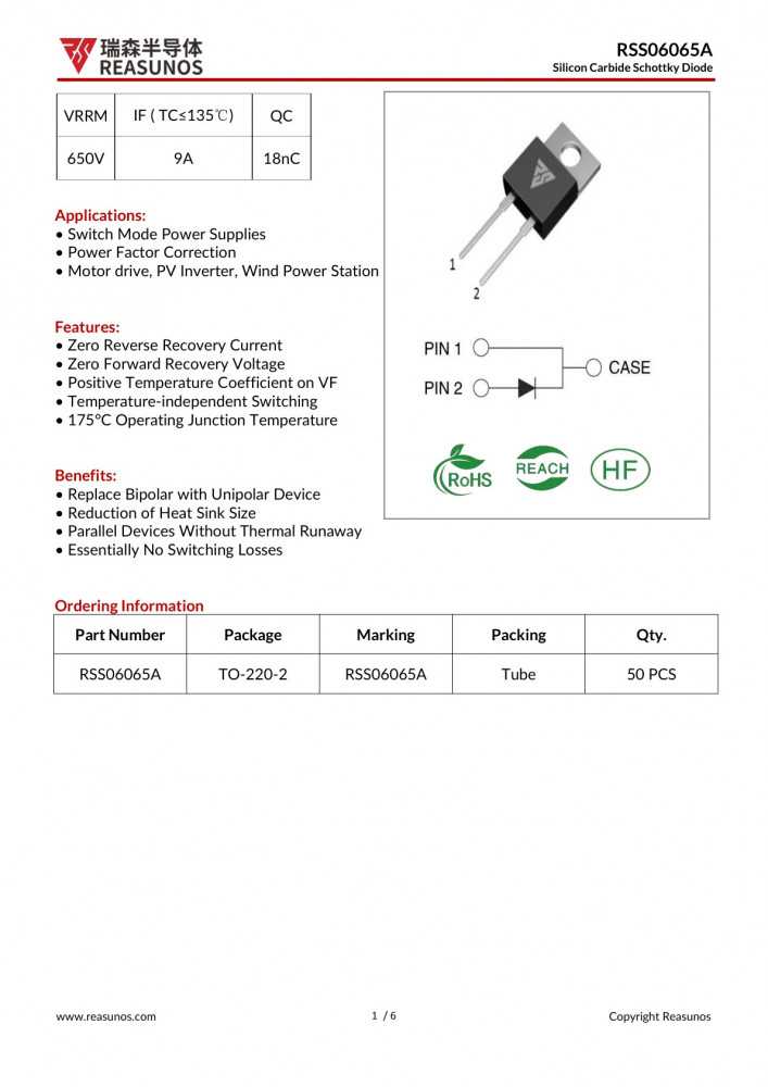 RSS06065A datasheet page 1