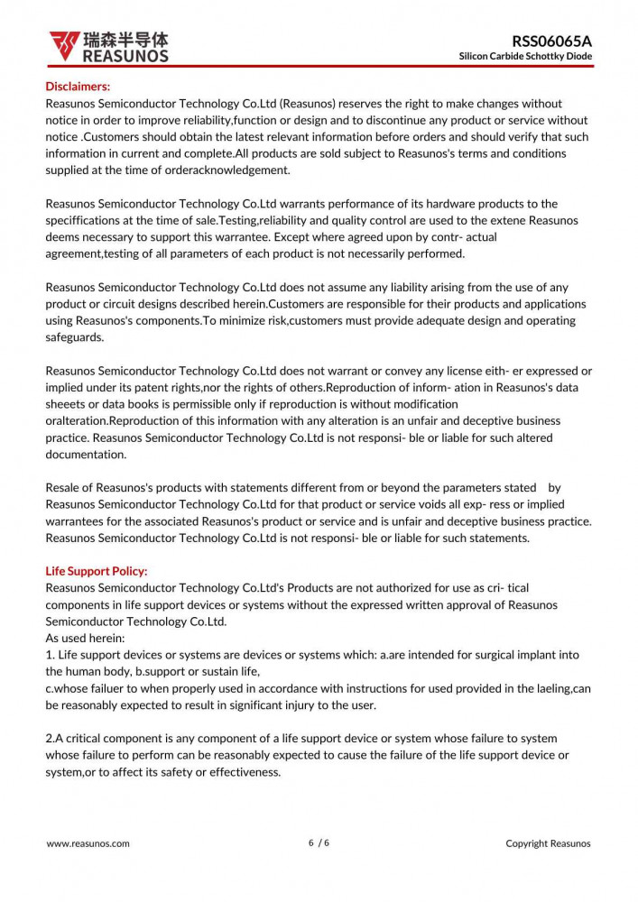 RSS06065A datasheet page 6