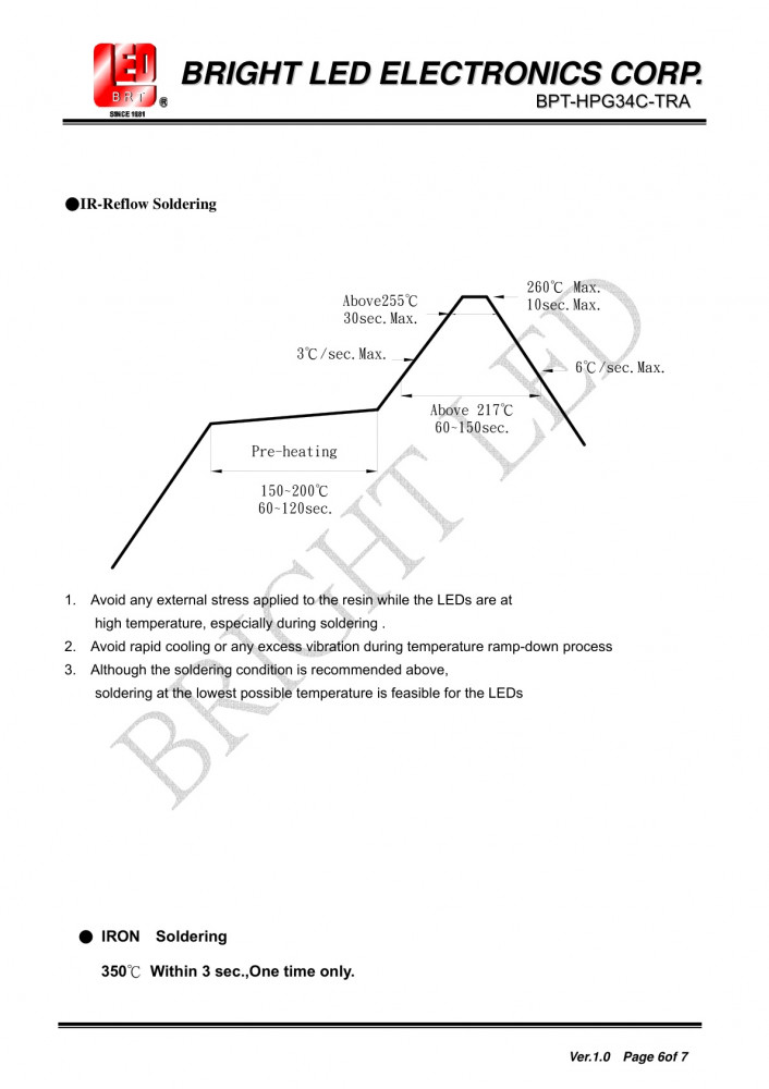 BPT-HPG34C-TRA datasheet page 6