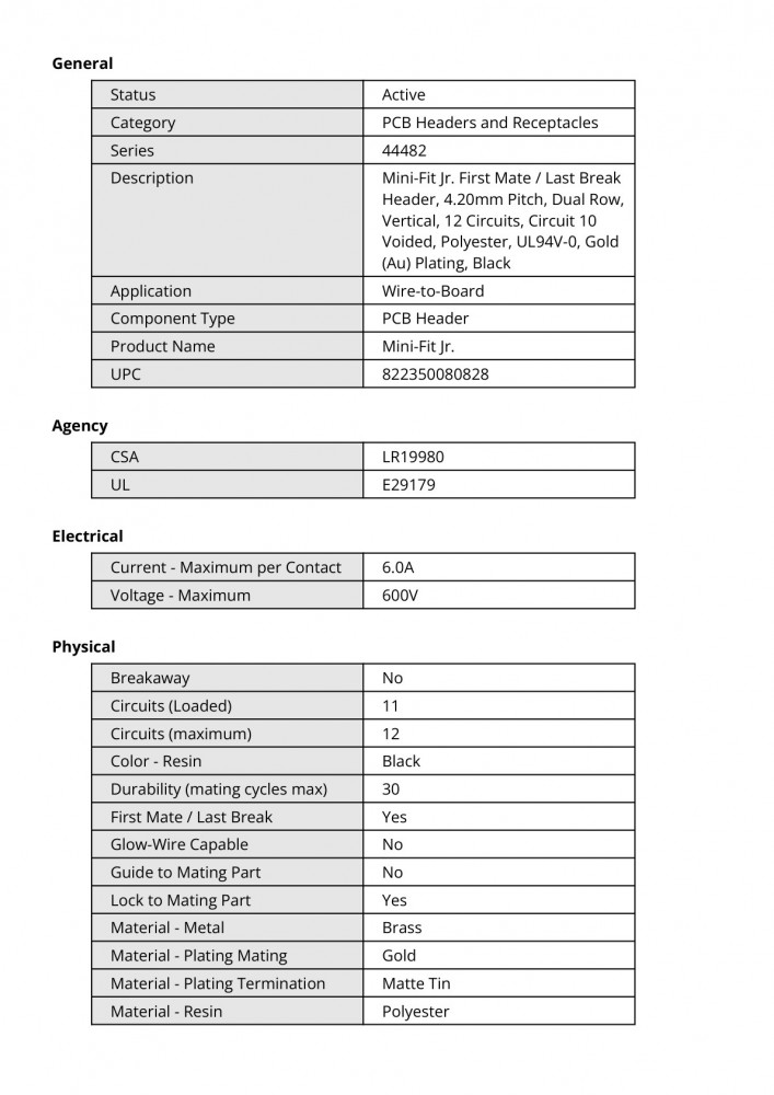 MOLEX 444829901 technical document image, page 2