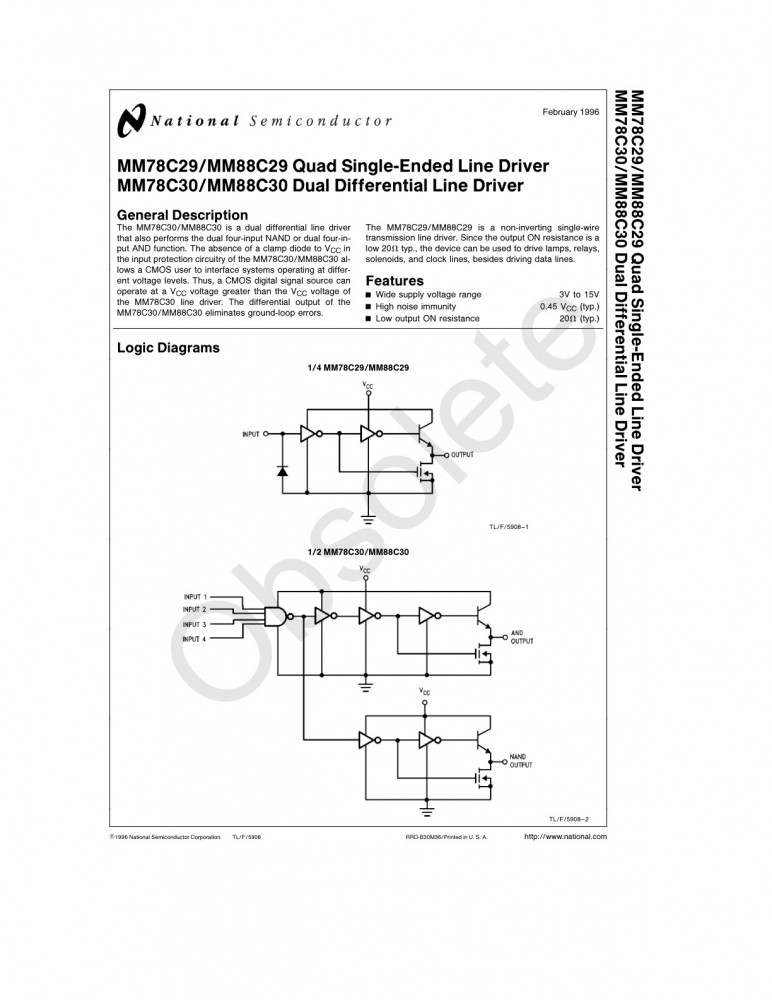 MM78C29J/883 datasheet page 2