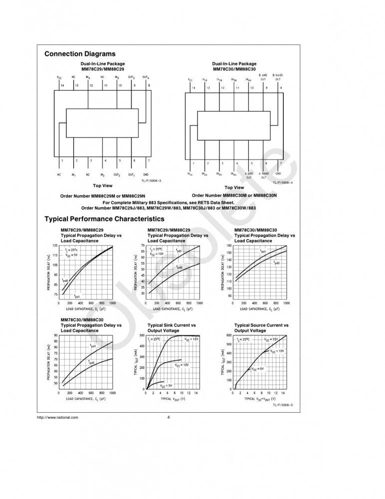 MM78C29J/883 datasheet page 5