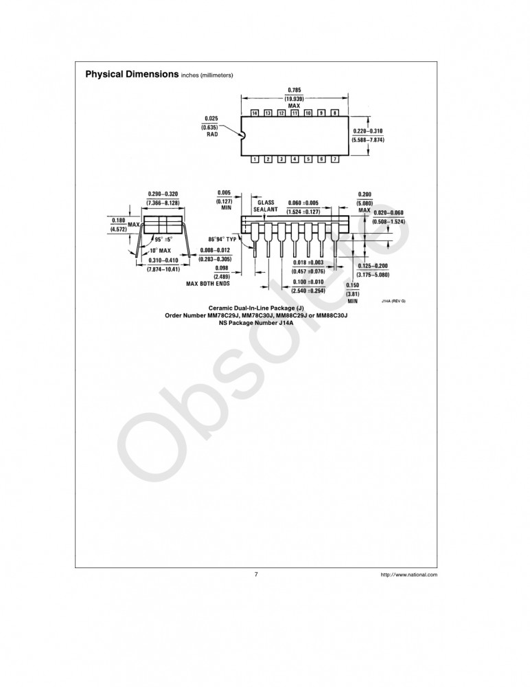MM78C29J/883 datasheet page 8