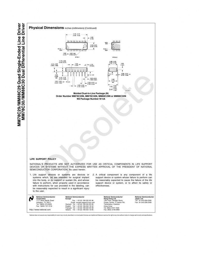 MM78C29J/883 datasheet page 9