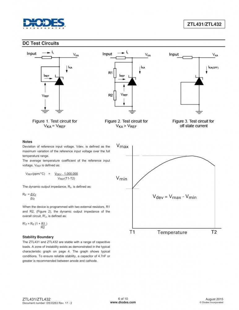 ZTL431BFTA datasheet page 6