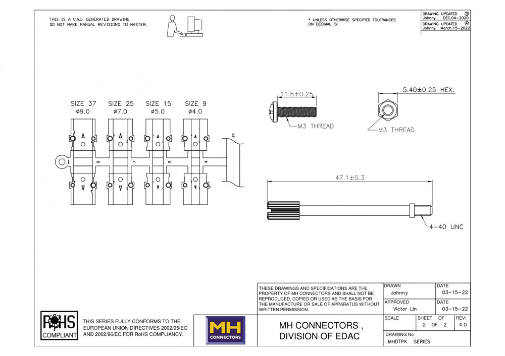 MH CONNECTORS MHDTPK series datasheet page 2