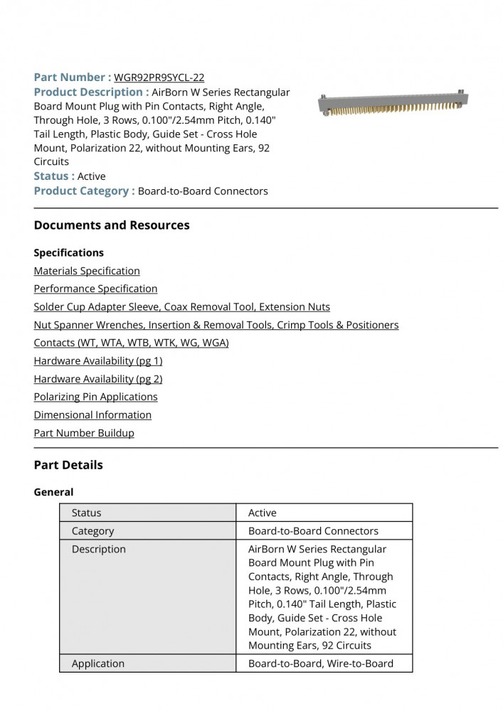 WGR92PR9SYCL-22 technical document image 1
