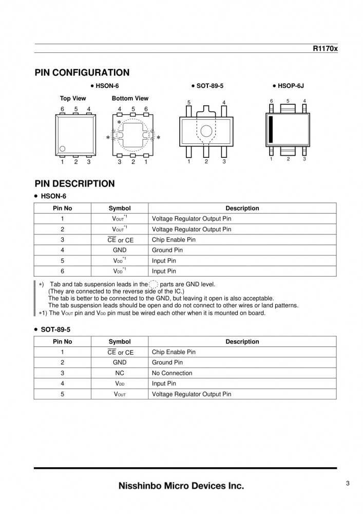 R1170 datasheet page 3