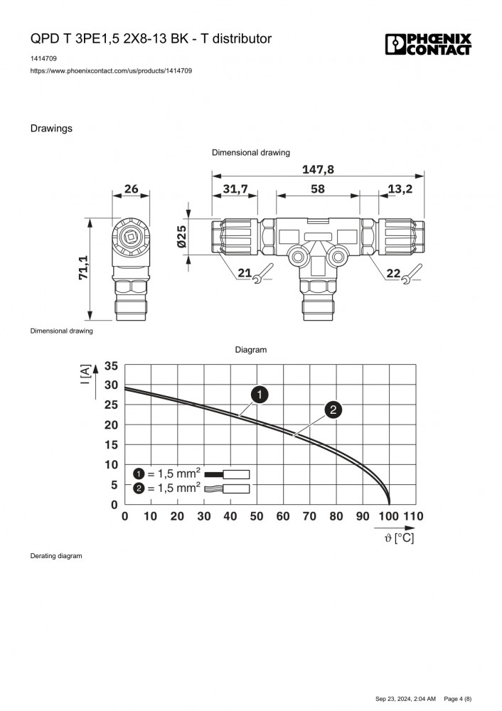Phoenix Contact 1414709 technical document page 4