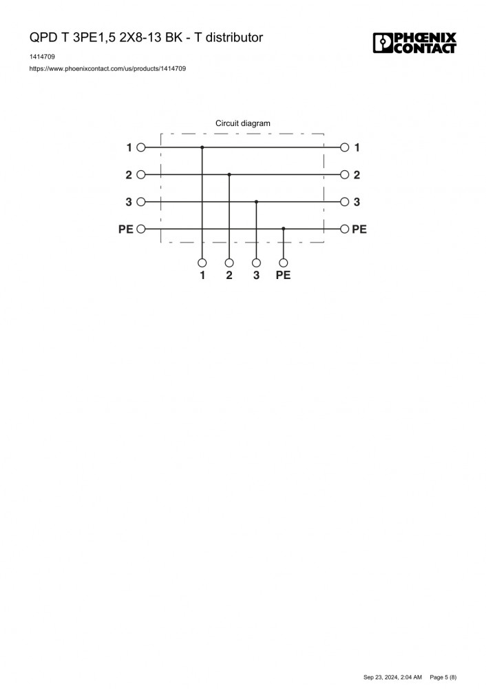 Phoenix Contact 1414709 technical document page 5