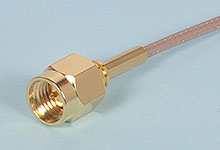 TNC Straight Bulkhead Jack RP Rear Mount to SMA Straight Plug RP on RG-316 Cable, 139.70mm Length, 50 Ohms