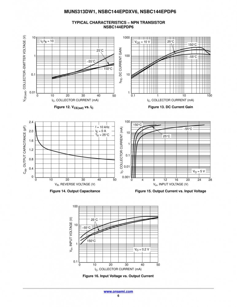 SMUN5313DW1T3G datasheet page 6