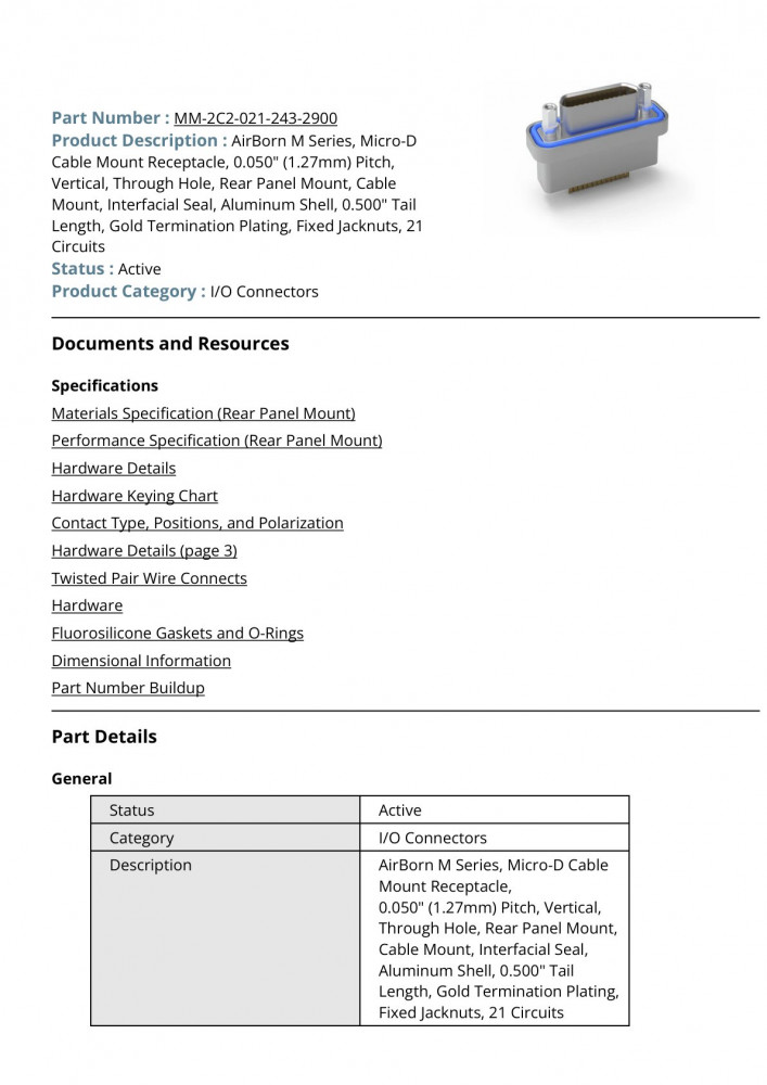 MM-2C2-021-243-2900 technical document preview, page 1