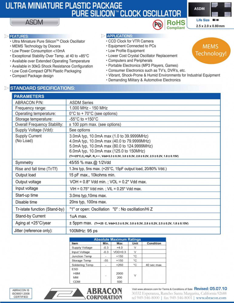 MEMSpeed Pro ASEM kit document page 3