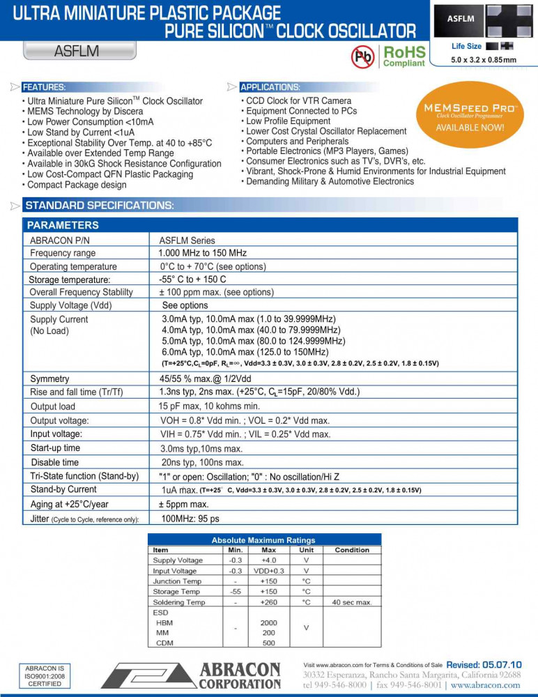MEMSpeed Pro ASEM kit document page 9
