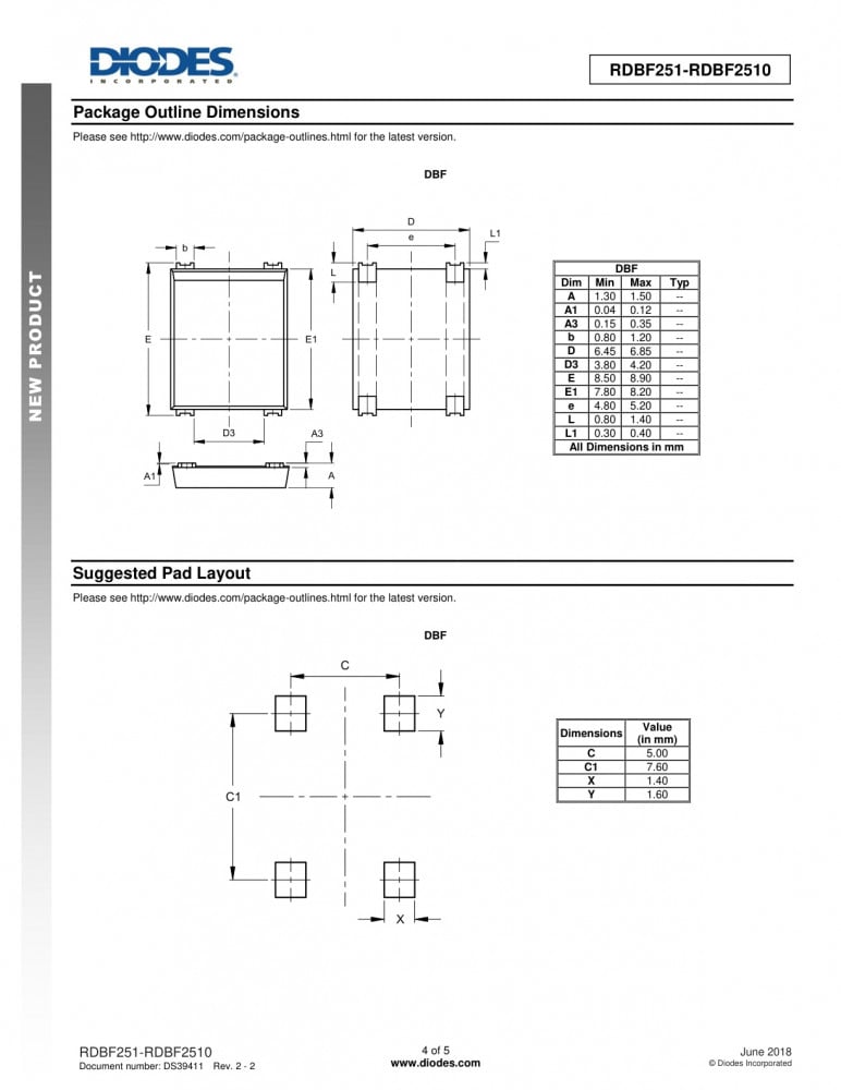 RDBF256-13 datasheet page 4