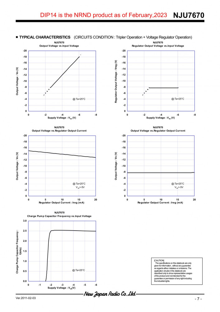 NJU7670 datasheet page 7