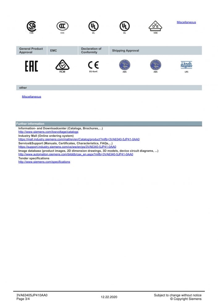 SIEMENS 3VA6340-5JP41-0AA0 document page 3