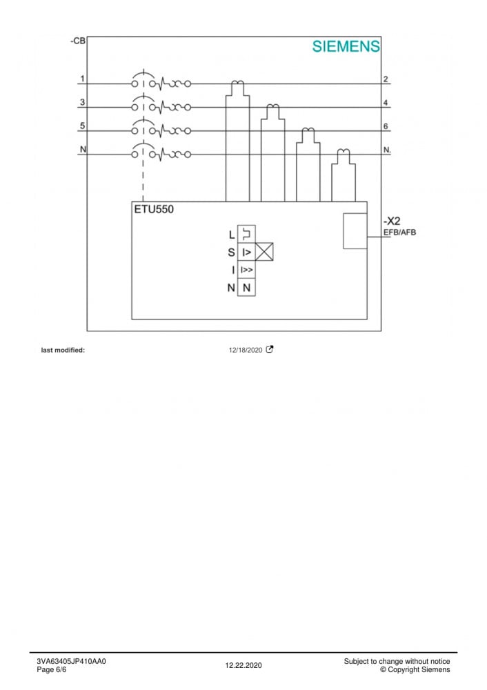 SIEMENS 3VA6340-5JP41-0AA0 document page 6
