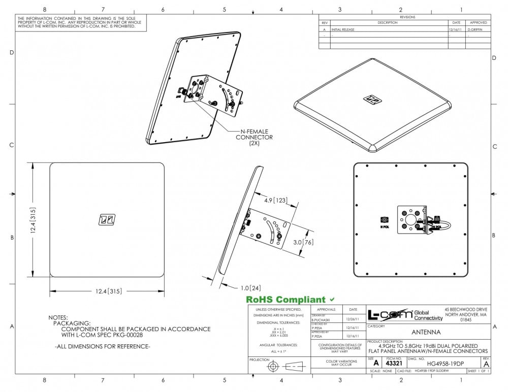 HG4958-19DP technical document page
