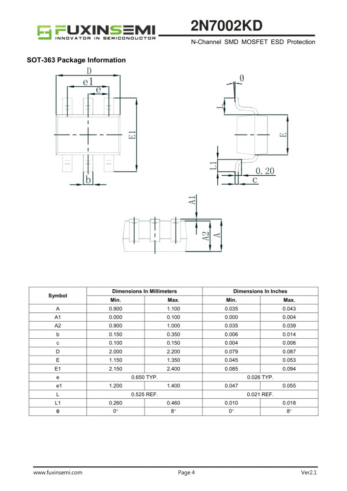 2N7002KD datasheet page 4