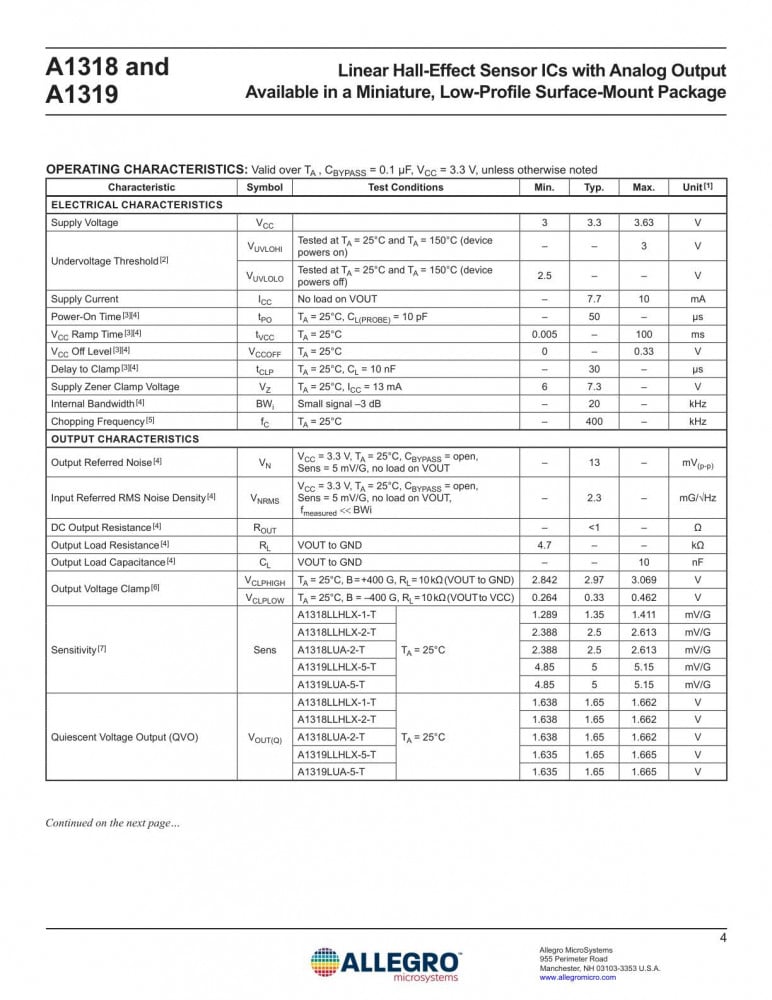 A1318LUA-2-T datasheet page 5